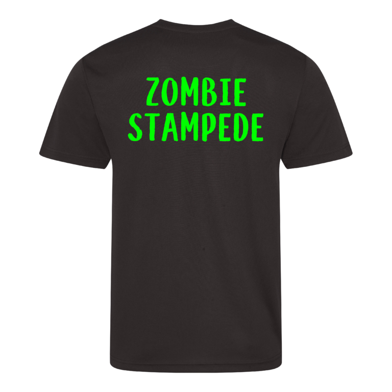 Zombie Stampede Running T Shirt – Purple Mingo