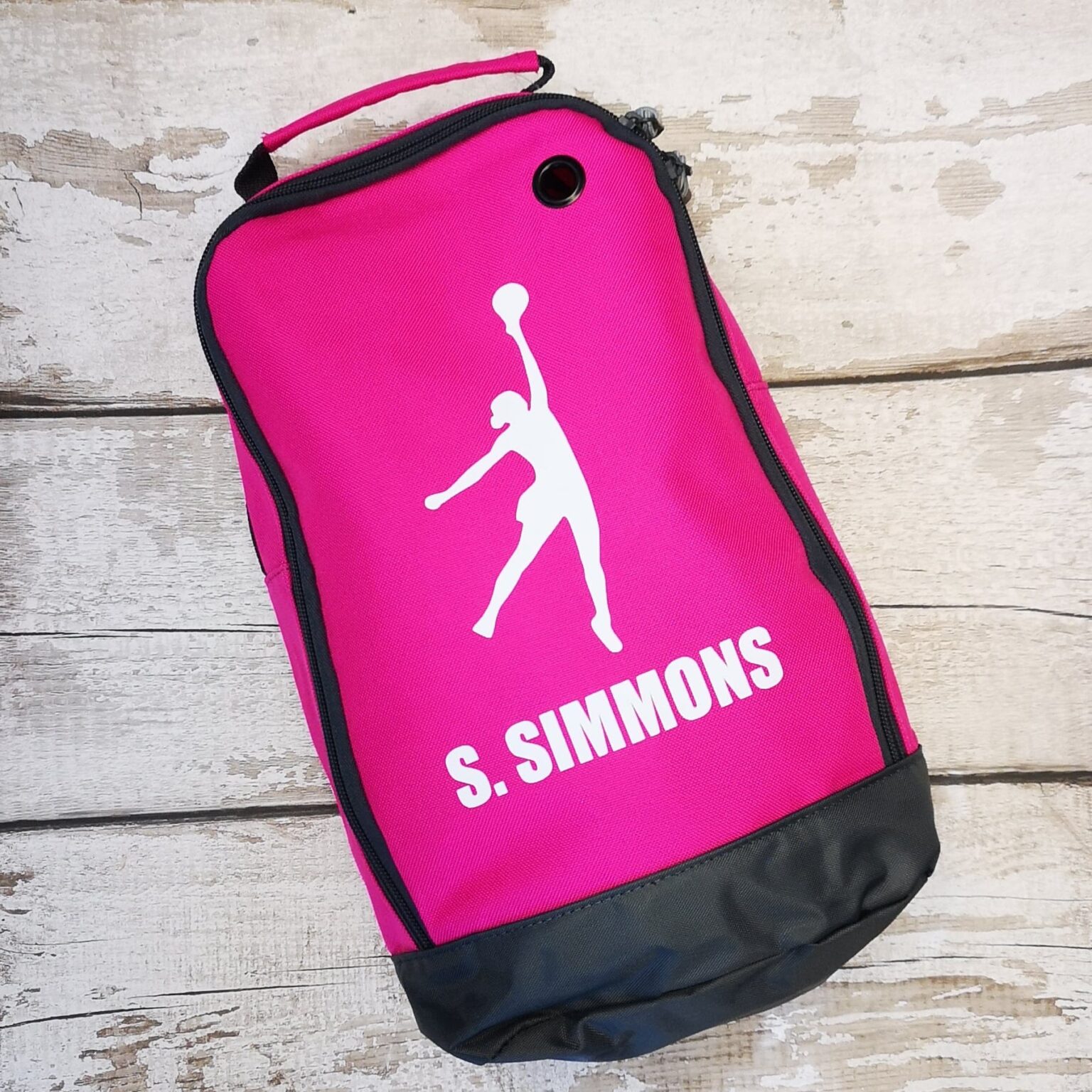 Personalised Netball Bag – Purple Mingo